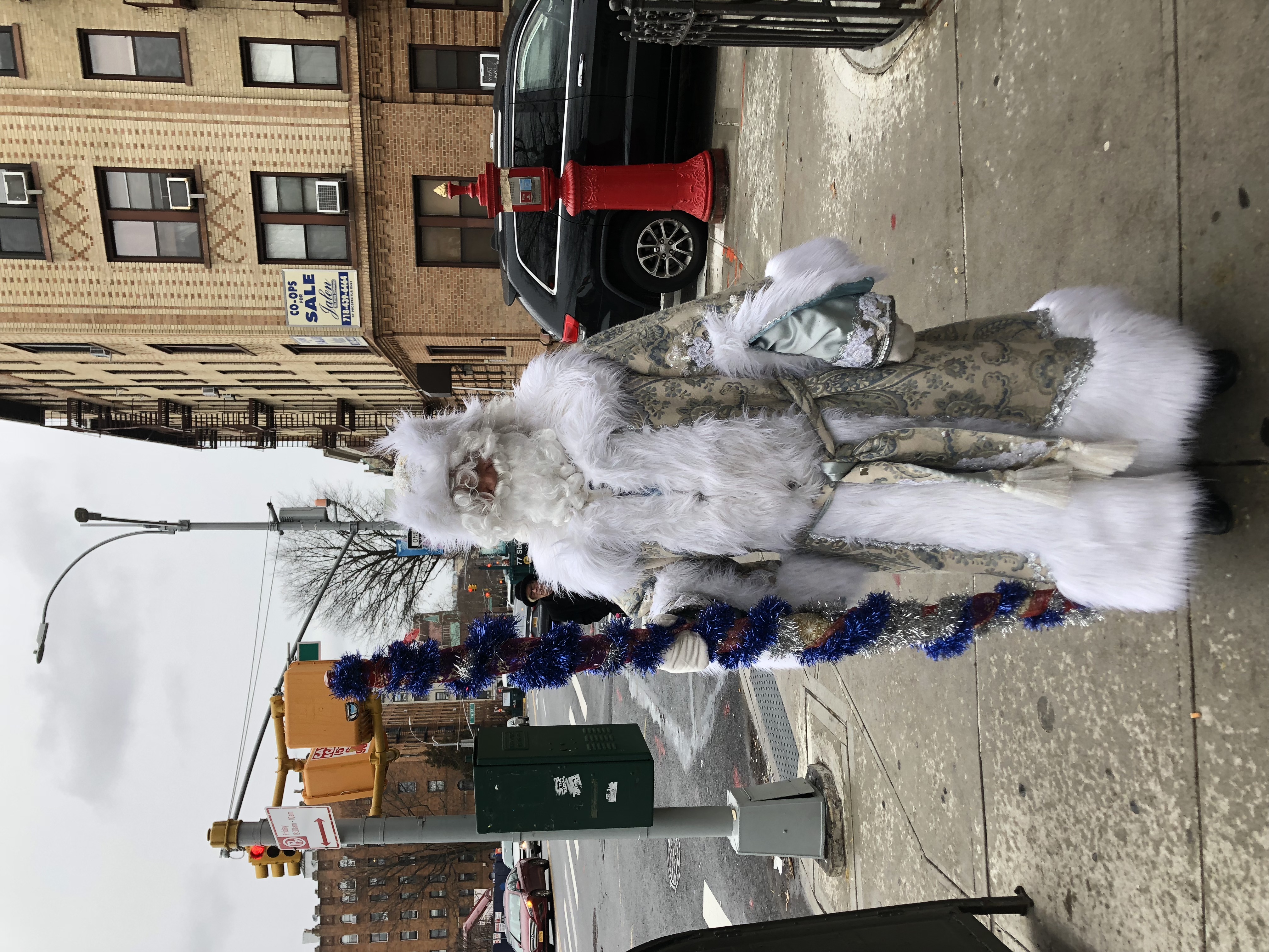 Ded Moroz, Russian Father Frost, Bay Ridge, Brooklyn, New York, 12-31-2018